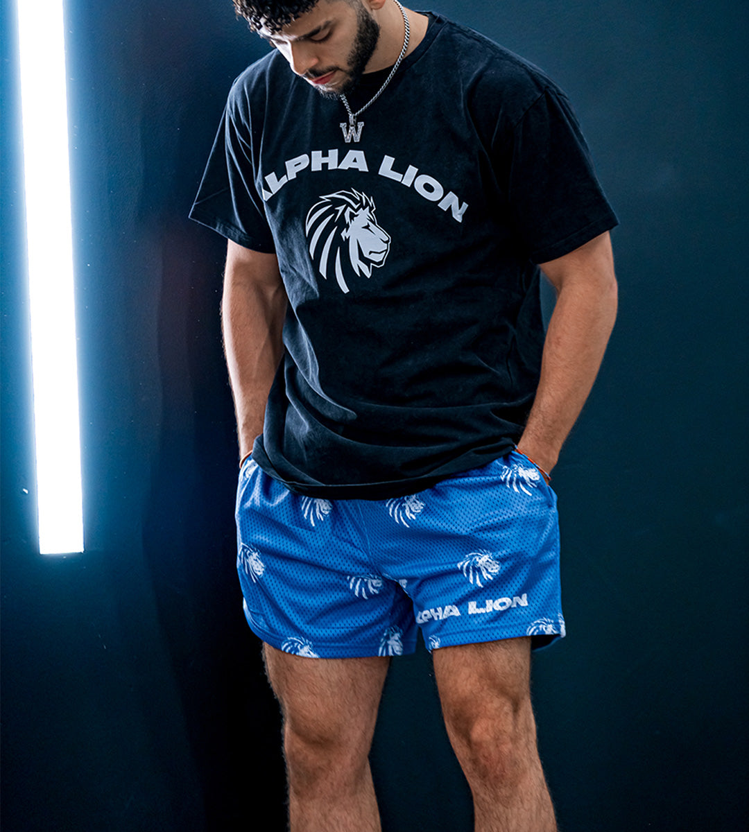 Legacy Mesh Shorts | "Lion Echo" – Alpha Lion