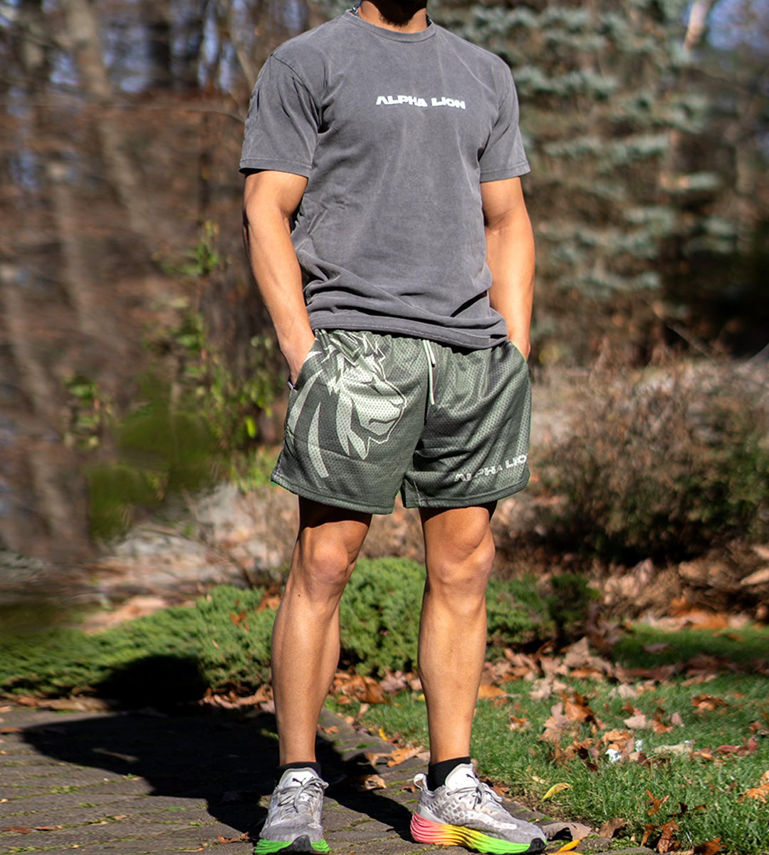 Legacy Mesh Shorts | "Iconic" – Alpha Lion