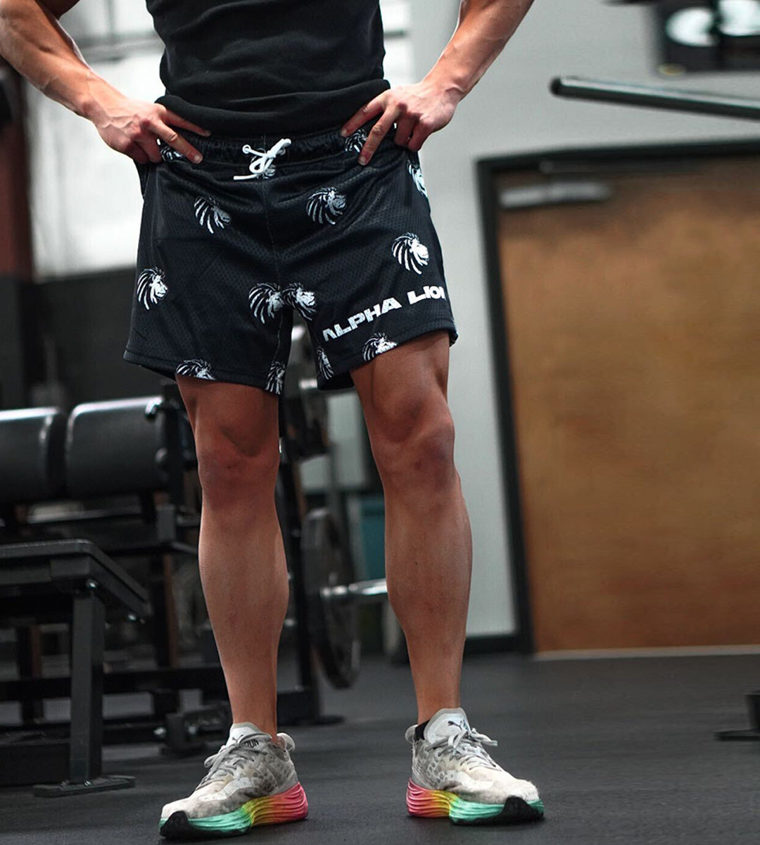 Legacy Mesh Shorts | "Lion Echo" – Alpha Lion