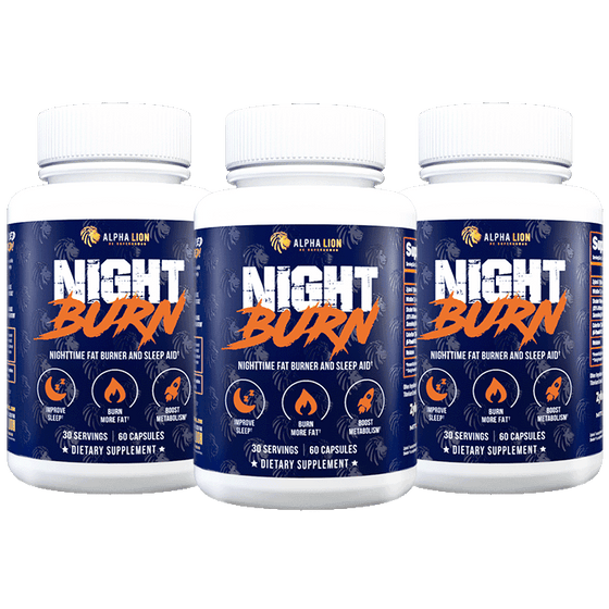 NIGHT BURN † - Nighttime fat burner + Sleep Aid – Alpha Lion